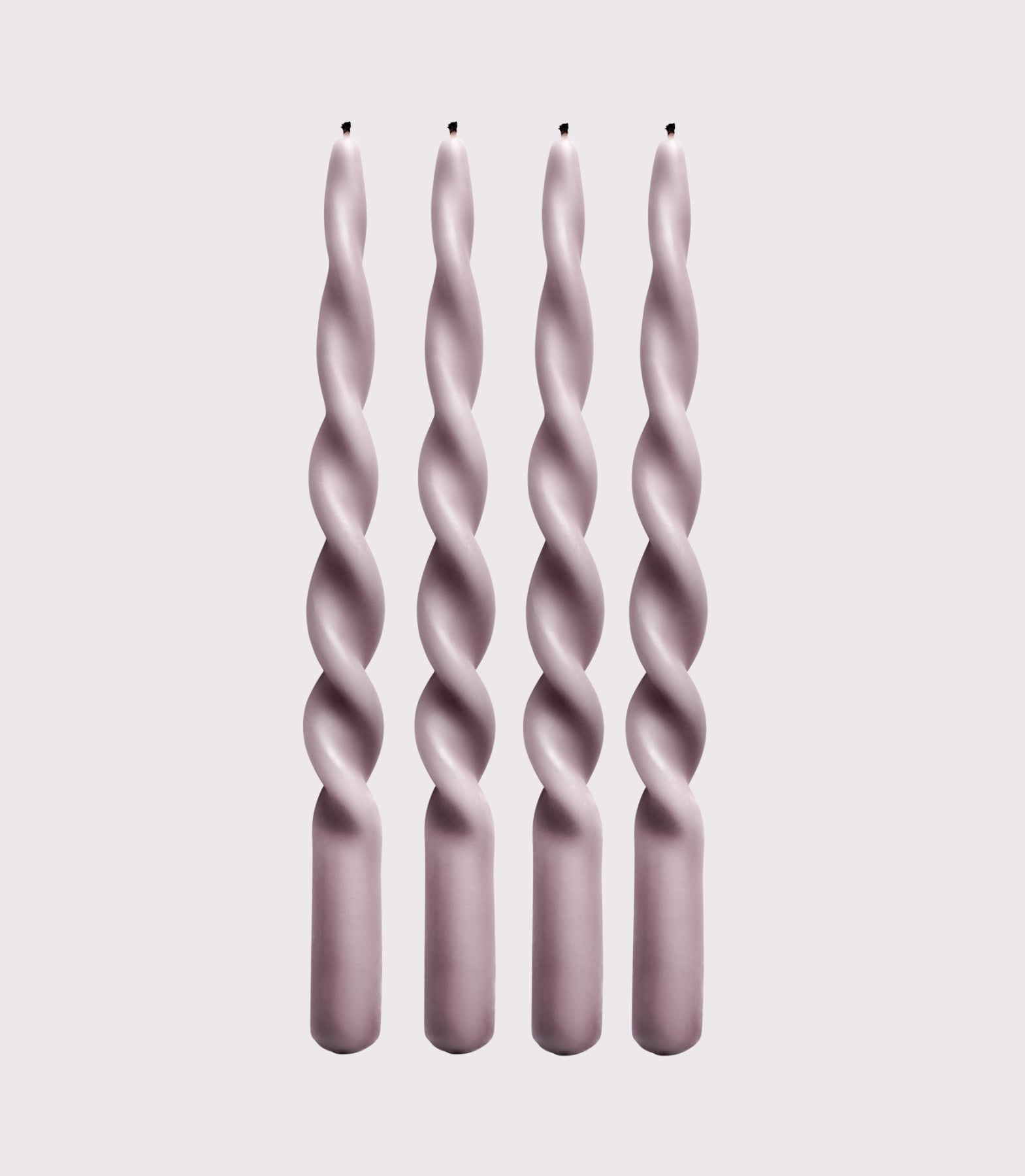 Twist Candle - Box of 4 - Mauve – Paiacopenhagen